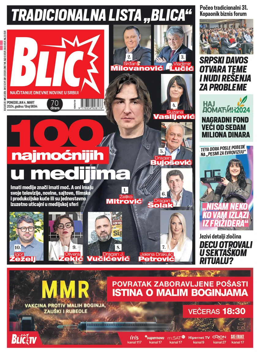 Naslovna strana za 4.3. - Blic