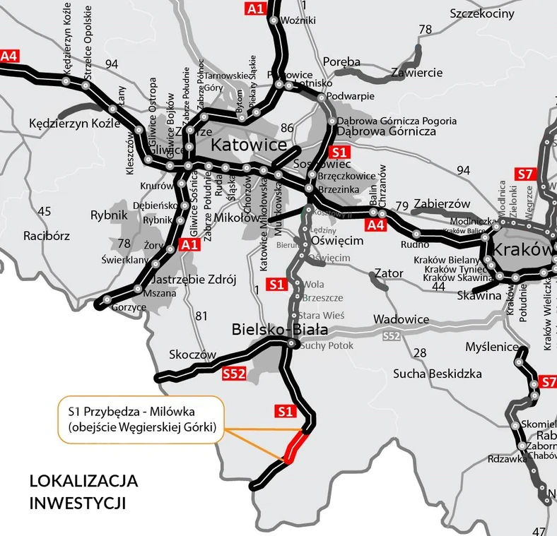Skomplikowana budowa drogi S1 na Śląsku. 8 km za blisko 1,5 mld zł