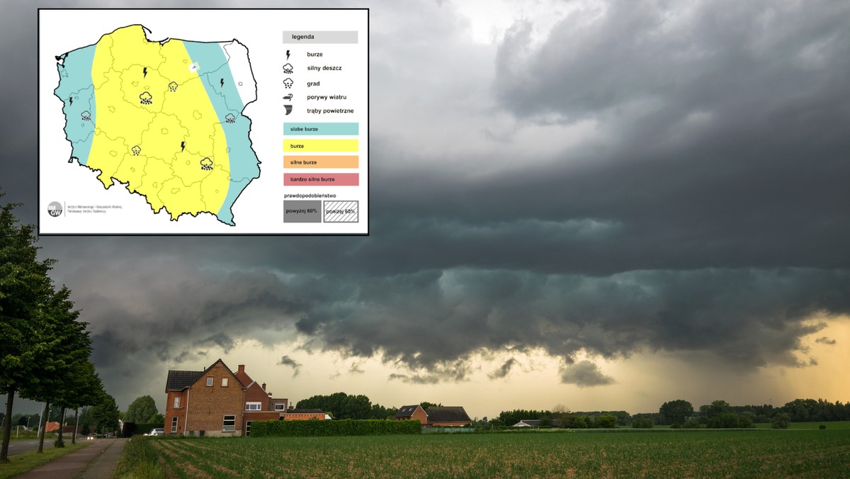 Pogoda na środę, 12 lipca. Cyklon Ronson blisko Polski. Niebezpieczna aura - Wiadomości