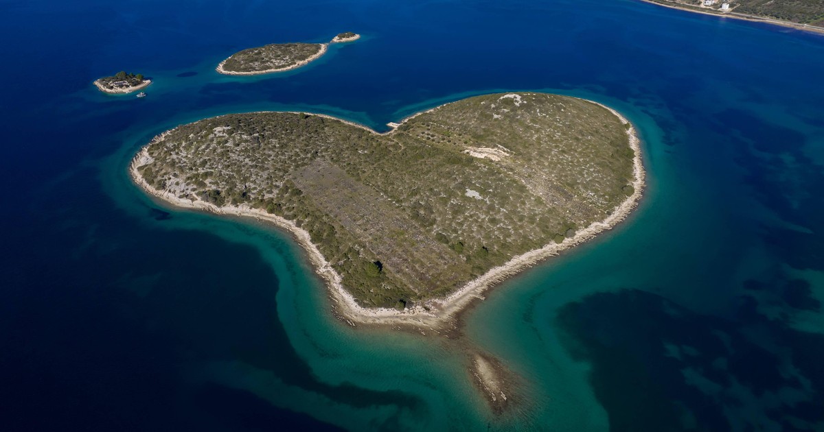 The famous heart-shaped island was devastated. They are building illegally