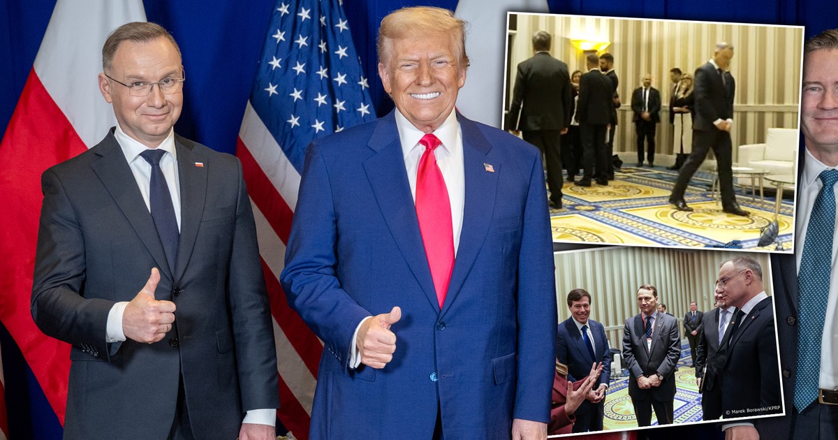 Po rozmowie Donalda Trumpa i Andrzeja Dudy. Kamery pokazały kulisy