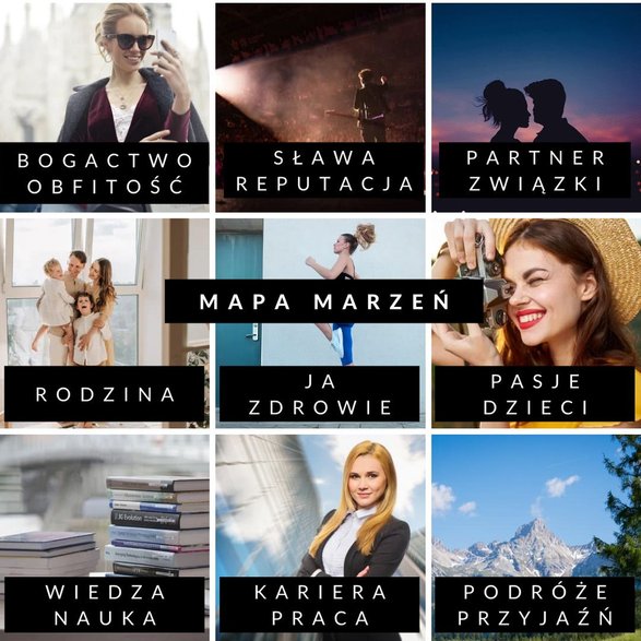 Chcesz spełnić swoje marzenia? Stwórz mapę marzeń - Styl życia