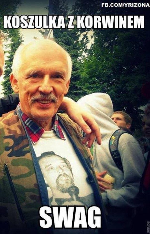 Internet śmieje się z Korwina-Mikkego - Newsweek.pl - Polska - Newsweek.pl