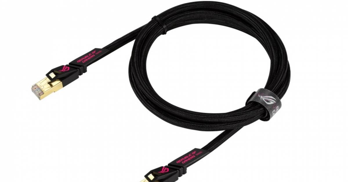 ASUS wprowadza na rynek własny kabel ethernet pod marką ROG