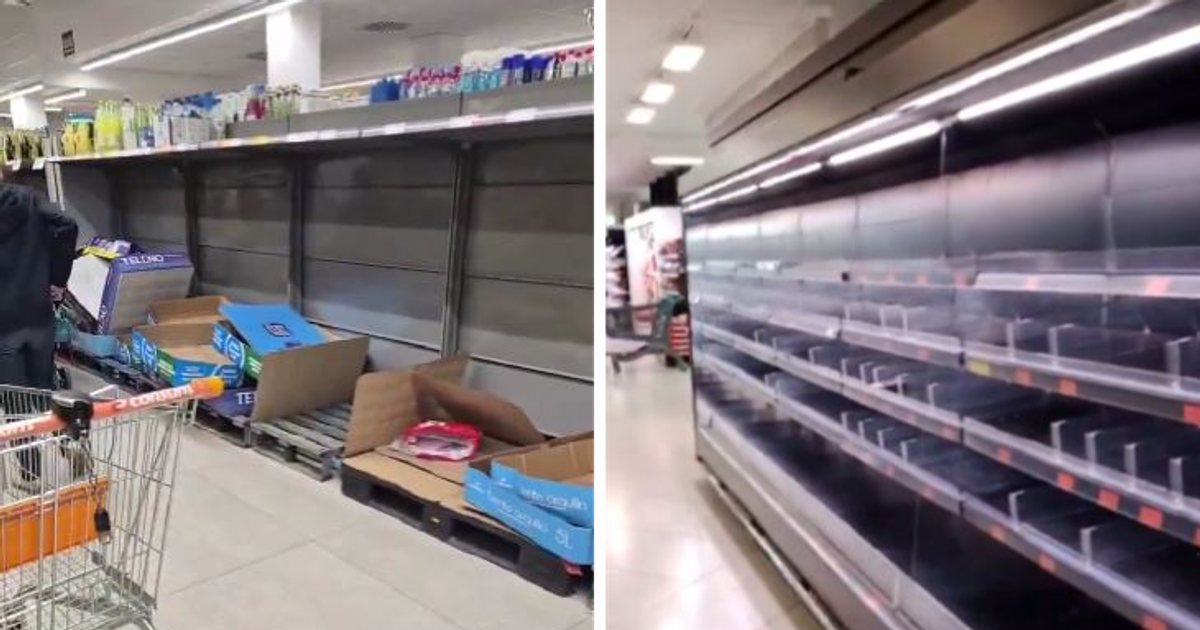 Prazni rafovi u marketima u Valensiji nakon poplava: Trgovinski lanci ...