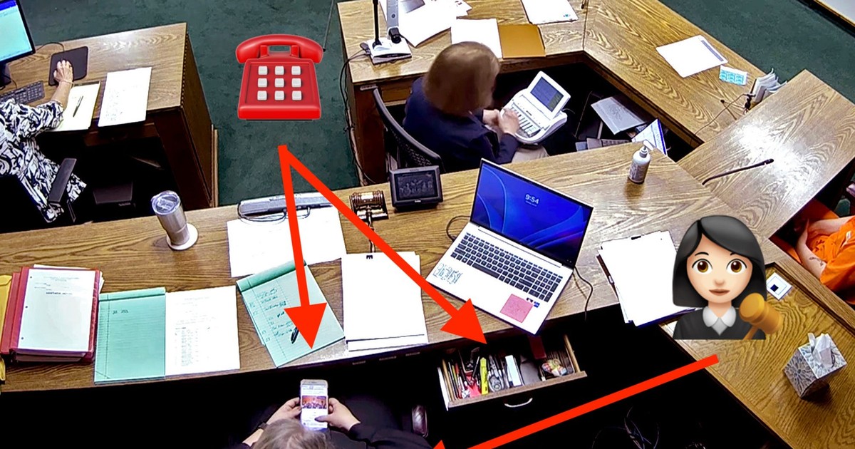 A judge was caught scrolling through Facebook and looking at GIFs while ...