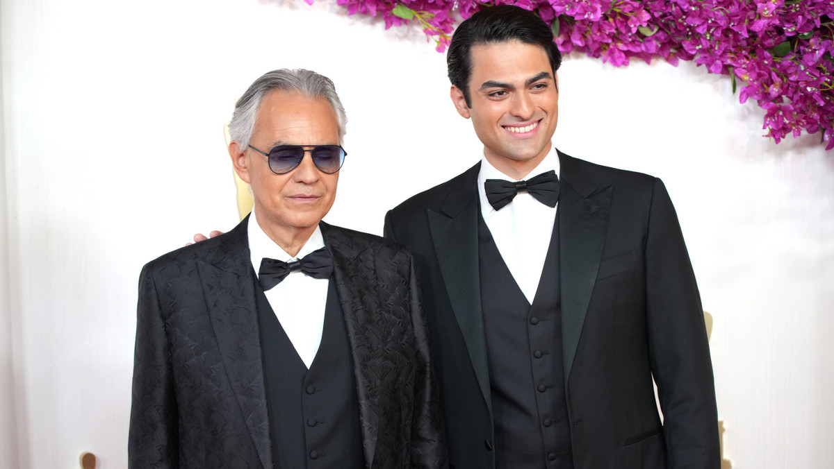 Matteo i Andrea Bocelli na Oscarach. Złożyli hołd zmarłym artystom ...