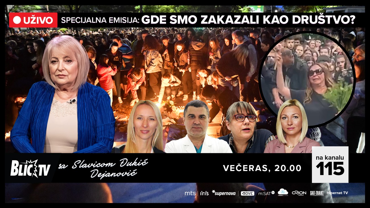 Specijalna emisija sa Slavicom Đukić Dejanović na Blic TV - Blic