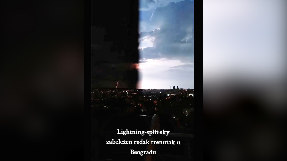 Fenomen na nebu iznad Beograda: U deliću sekunde nebo se podelilo na dan i noć - Blic