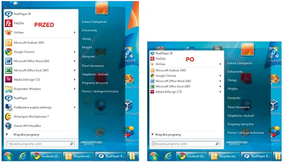 Windows Vista/7: zmniejszamy menu Start
