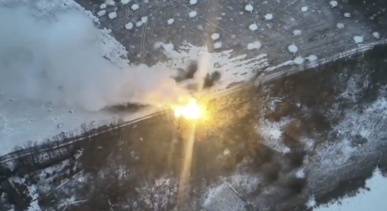 New video captures the moment one of Russia's horrifying thermobaric ...