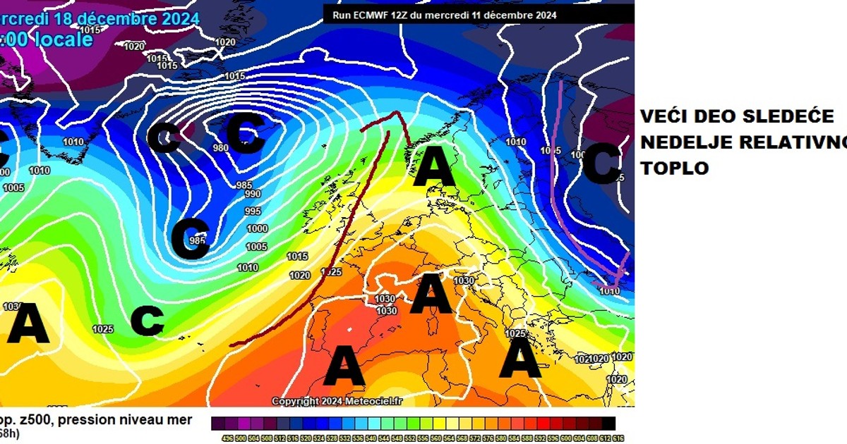 (Mapa) Ovo niko nije očekivao pred novogodišnje praznike: Meteorolog ...