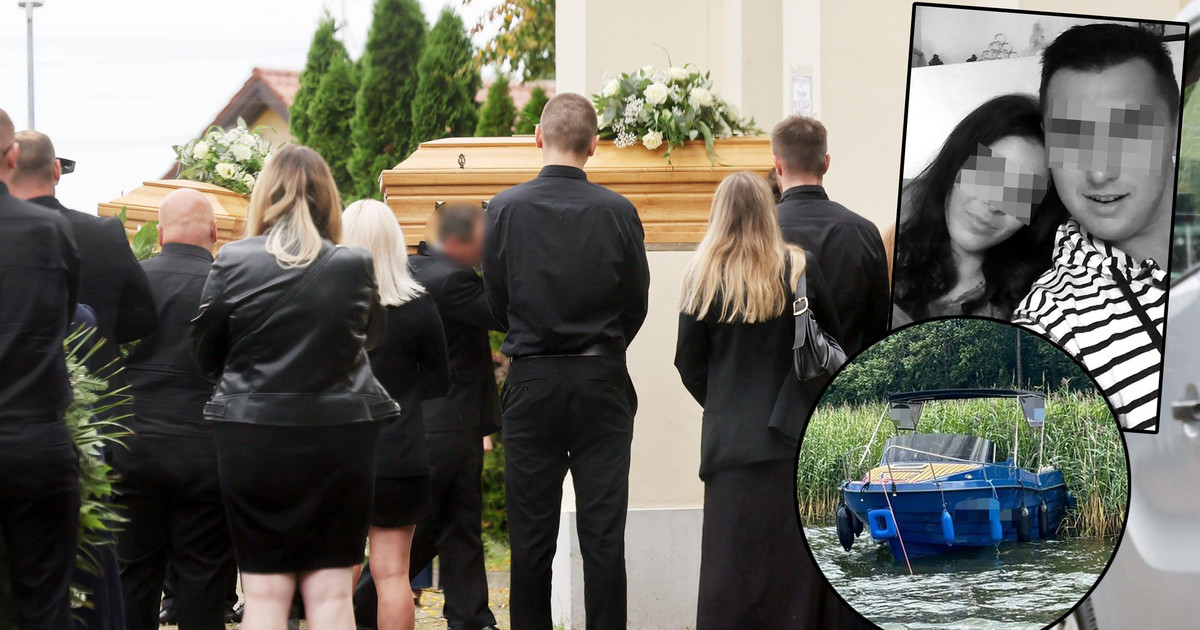 Pogrzeb Patrycji i Łukasza. Ratowali córeczkę na Jeziorze Mikołajskim