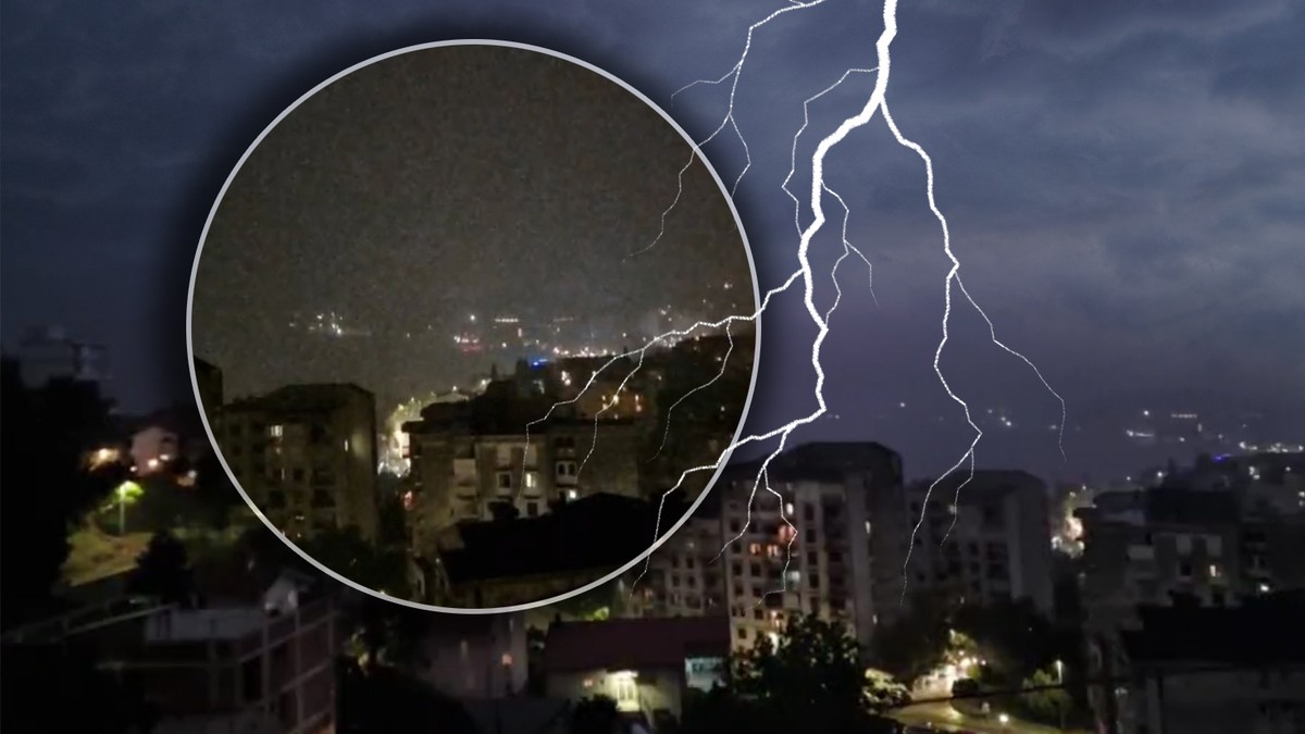 Snažno nevreme u Srbiji: Počeli pljuskovi sa grmljavinom, pada grad ...