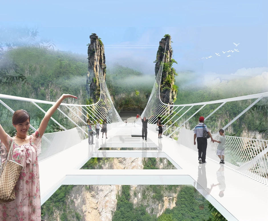 GRAĐEVINSKI MEGA PROJEKT U Kini grade najviši stakleni most na svetu sa ...