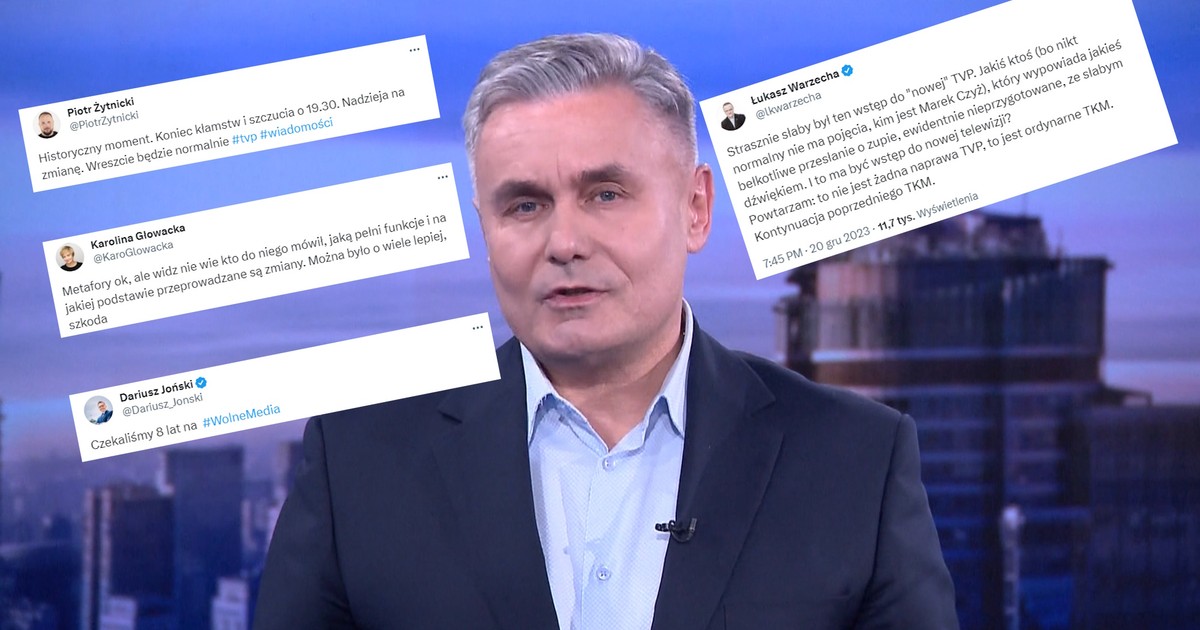 Komentarze po wystąpieniu Marka Czyża. "Koniec kłamstw i szczucia" - Wiadomości