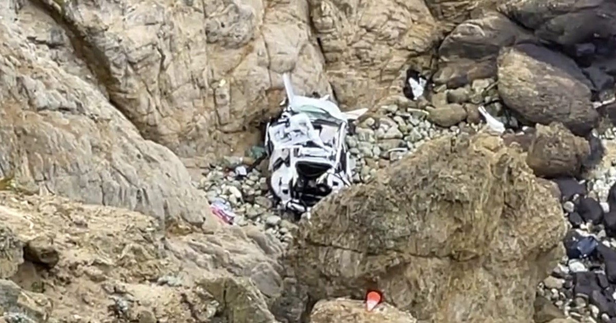 A doctor accused of intentionally driving a Tesla off a 250-foot ...