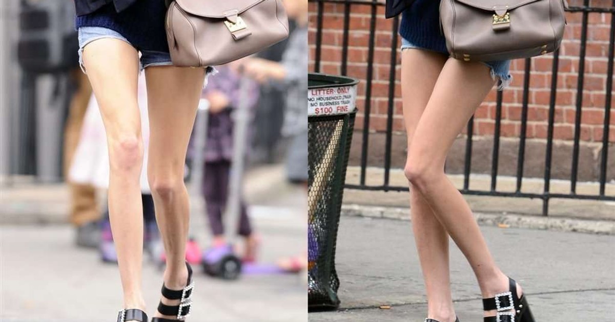 Ojej! Jakie ma chude nóżki. Apetyczne?