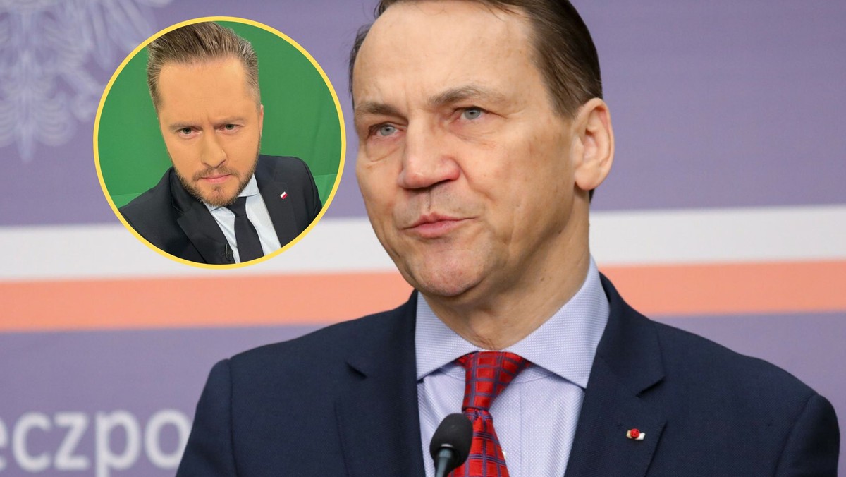 Spięcie Radosława Sikorskiego z pracownikiem TV Republika. Spięcie Radosława Sikorskiego z pracownikiem TV Republika.