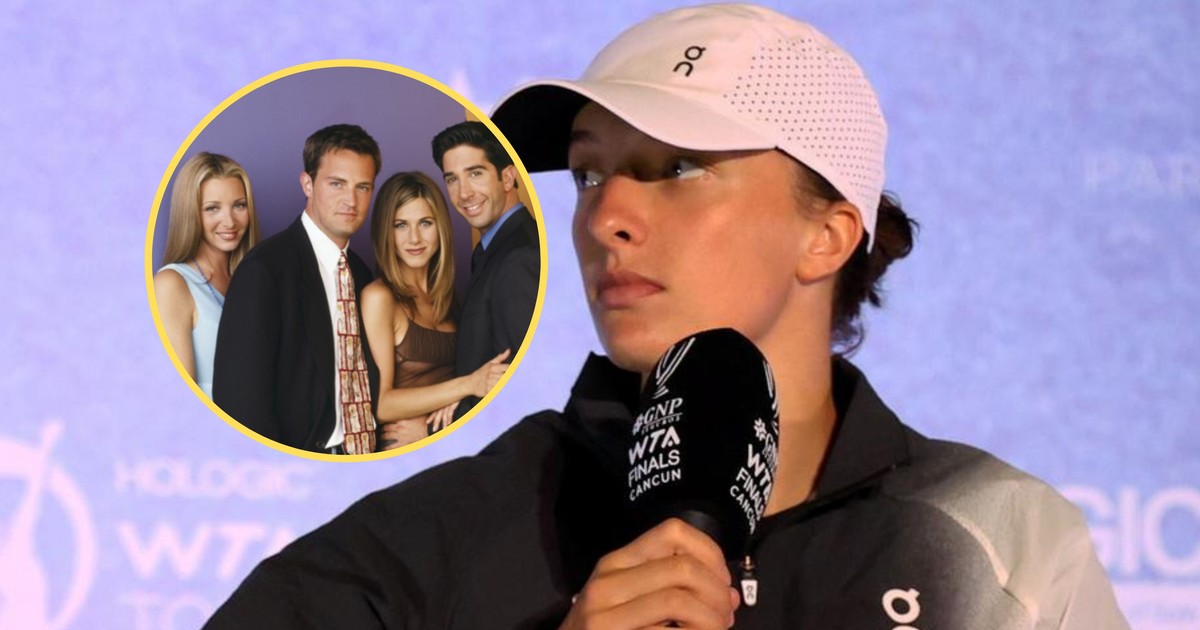Iga Świątek jest fanką Matthew Perry'ego i "Przyjaciół". Wspomniała o ...