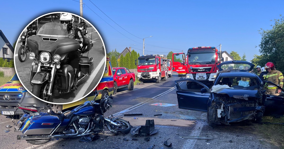 Tragiczny wypadek motocyklisty w Woli Jachowej. Nie żyje instruktor z Kielc