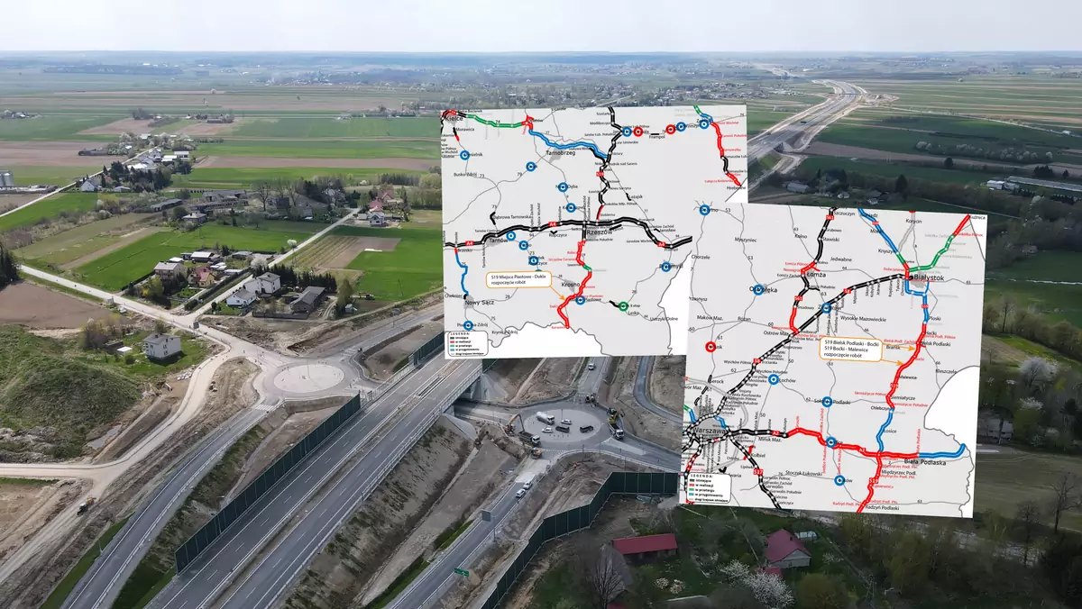 Via Carpatia zyska kolejne kilometry. Ruszają prace przy budowie nowych odcinków drogi S19 [MAPY]