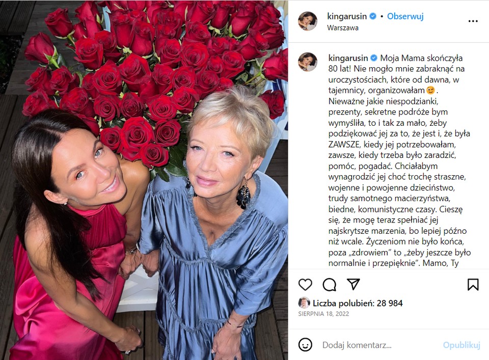 Gilon, Kalicka, Kożuchowska i inni pokazali zdjęcia mam. Ale ...