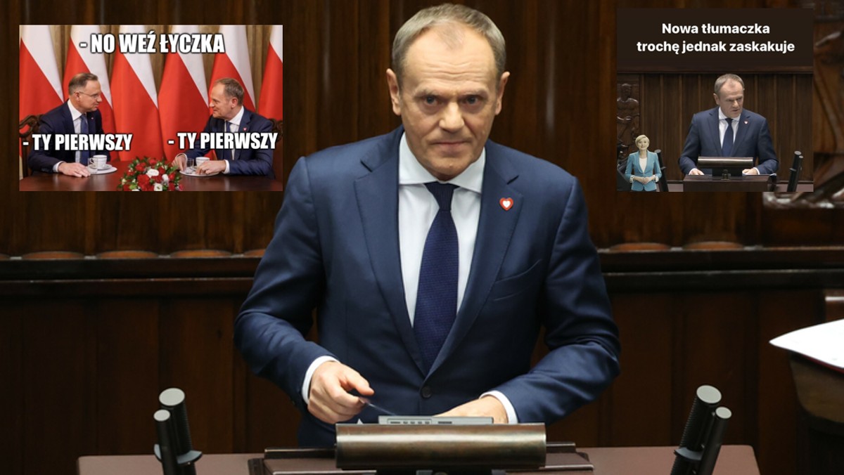 "Na galerii impreza". Memy po exposé Donalda Tuska. Internauci w formie ...