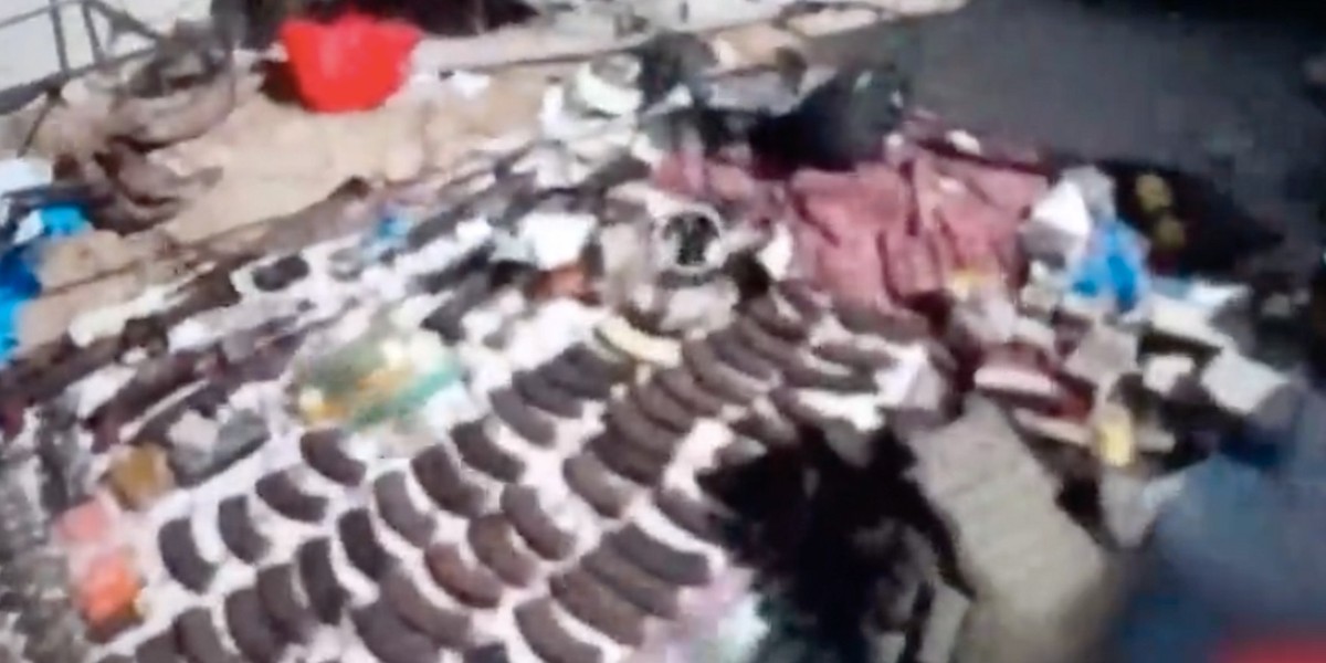 Izraelska armia pokazuje wideo z 55-metrowego tunelu Hamasu pod szpitalem Al-Szifa w Strefie ...