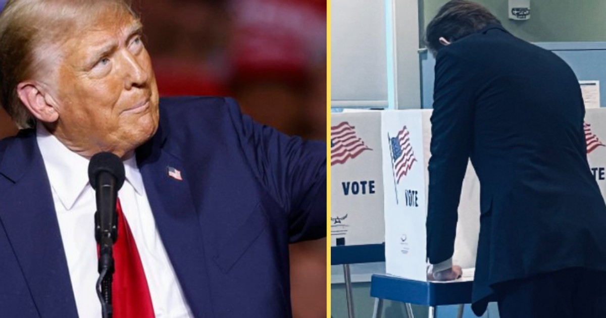 Syn Donalda Trumpa po raz pierwszy zagłosował w wyborach. Mama nie ...