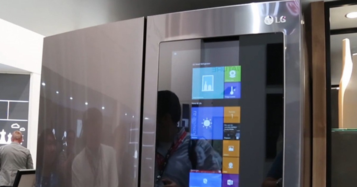 LG Smart InstaView - lodówka z Cortaną i 21,5-calowym panelem dotykowym ...
