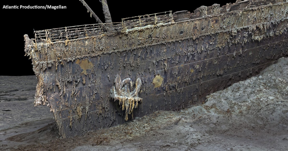 First-ever full 3D scan of the Titanic on the sea bed reveals the ...
