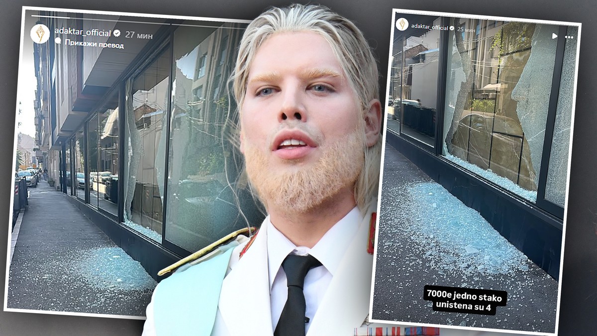 Adam Adaktar se oglasio nakon što su mu razbili lokal: "Naša stakla su ...