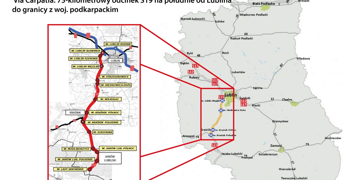Za trzy lata Via Carpatia połączy Lublin z Rzeszowem. Na Podlasiu nie będzie jej jeszcze długo ...