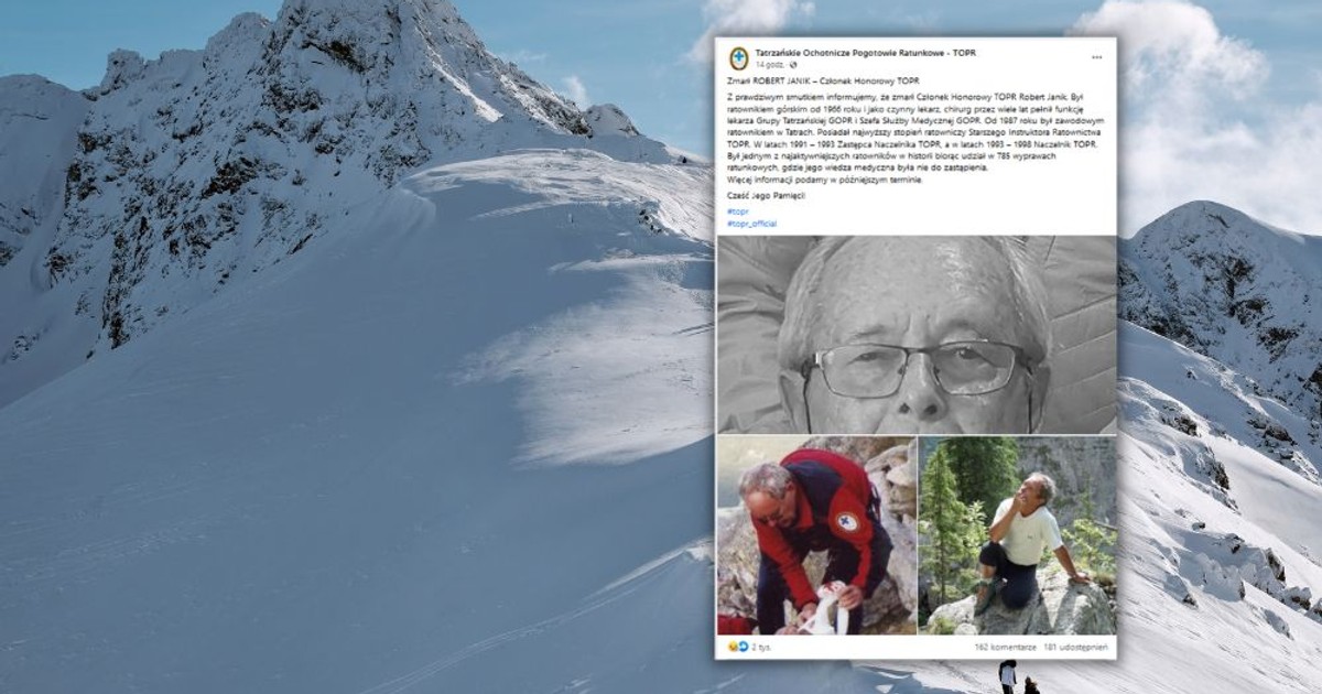 Nie żyje ratownik TOPR. Brał udział w setkach akcji ratunkowych - Podróże