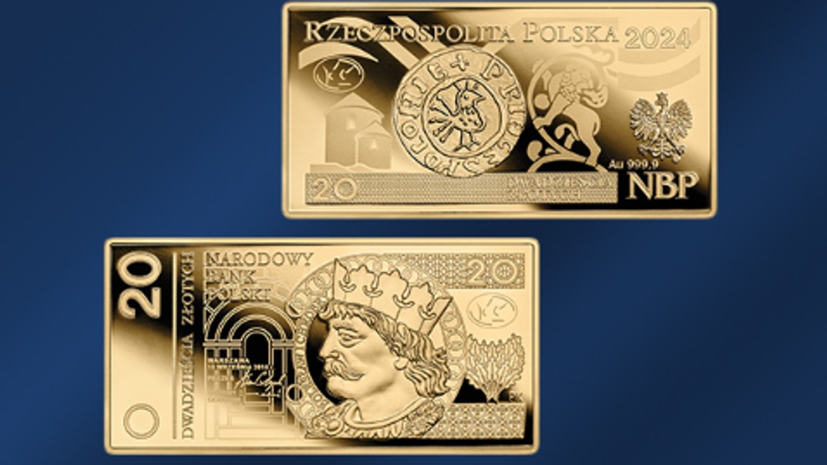 Nowa złota moneta kolekcjonerska NBP z serii "Polskie banknoty obiegowe ...