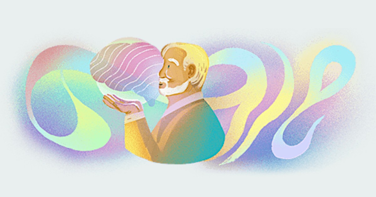 Egy magyar tudós miatt van ez a fura pszichedelikus embléma a Google ...