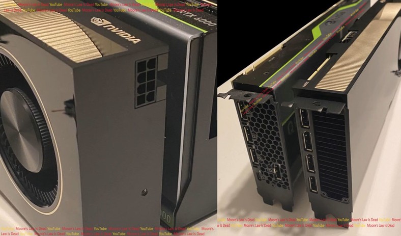 Nvidia Quadro RTX A6000 z GPU Ampere na zdjęciach. Jest też częściowa ...