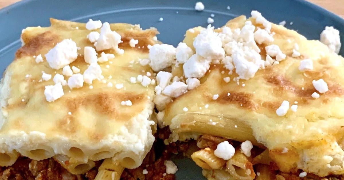 This baked pasta dish is the Greek version of lasagna — but way better ...