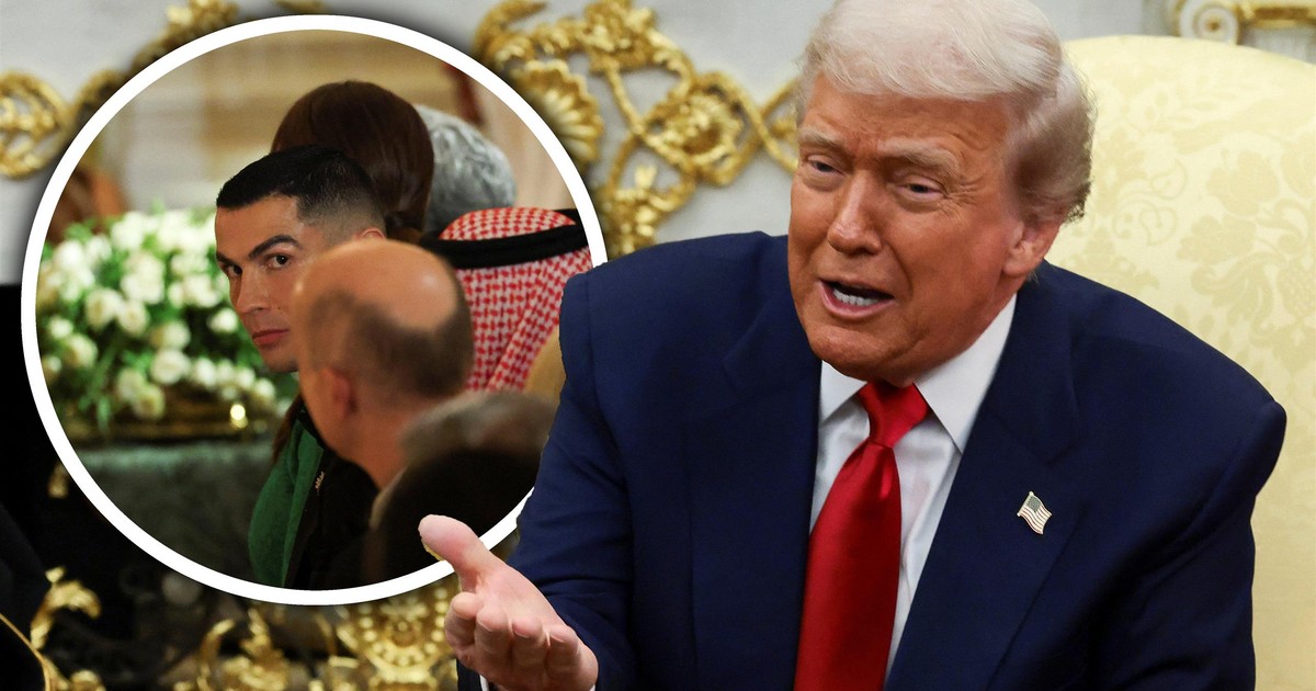 Podczas prestiżowej kolacji Donald Trump zwrócił się do Cristiano ...