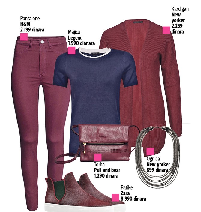 Dobitna kombinacija: Teget i bordo - Zena.rs