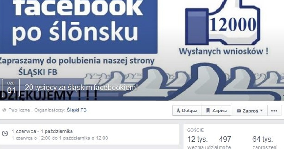 Facebook po śląsku