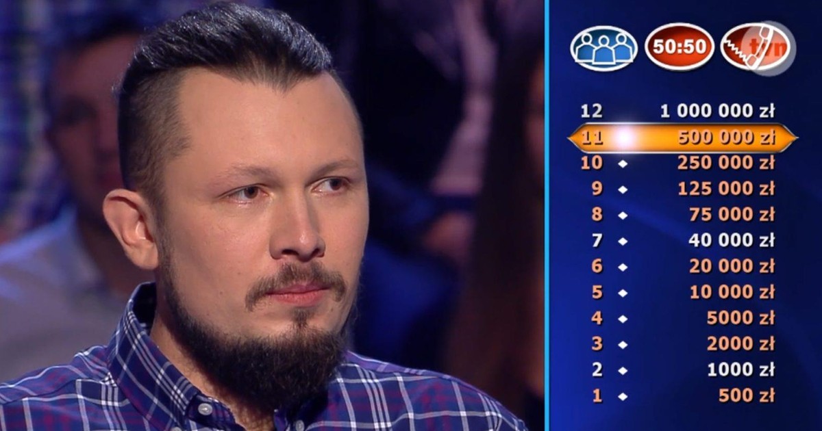 Milionerzy. Padło pytanie za milion. Znał odpowiedź?