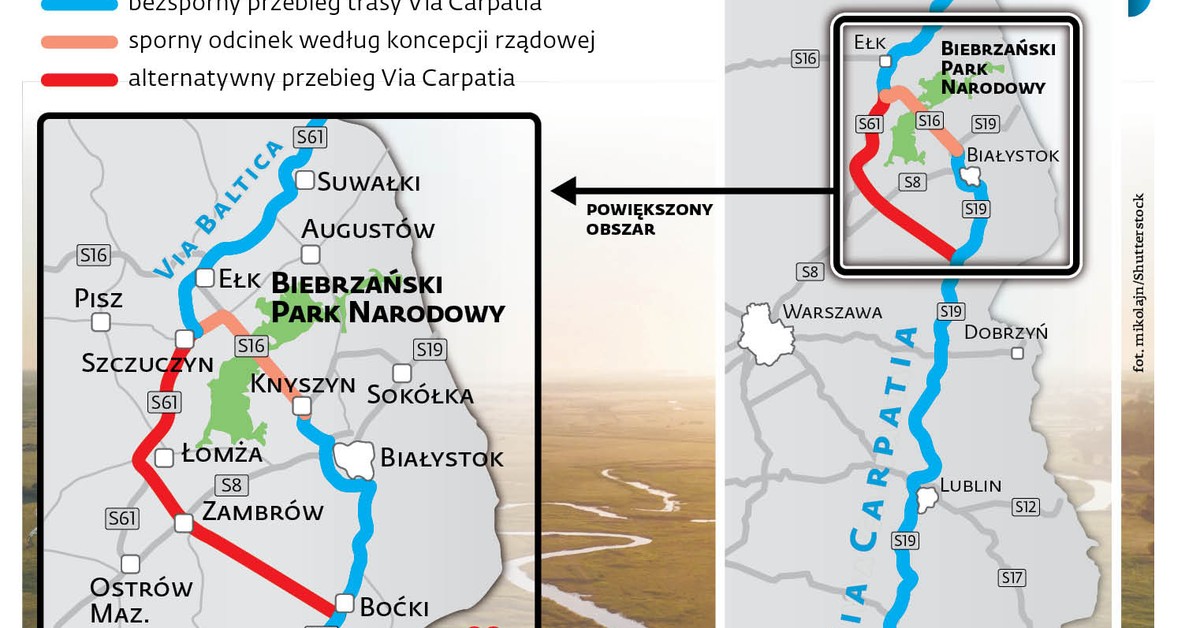 Weto dla trasy Via Carpatia przez Biebrzański Park Narodowy - Forsal.pl