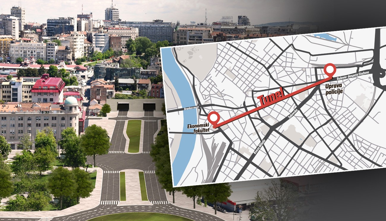 Izgradnja tunel od Ekonomskog fakulteta do Bulevara despota Stefana ...