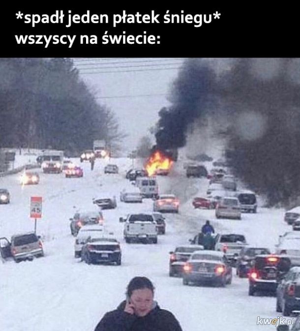 Memy o pierwszym śniegu. Tak internauci powitali opady - Kobieta