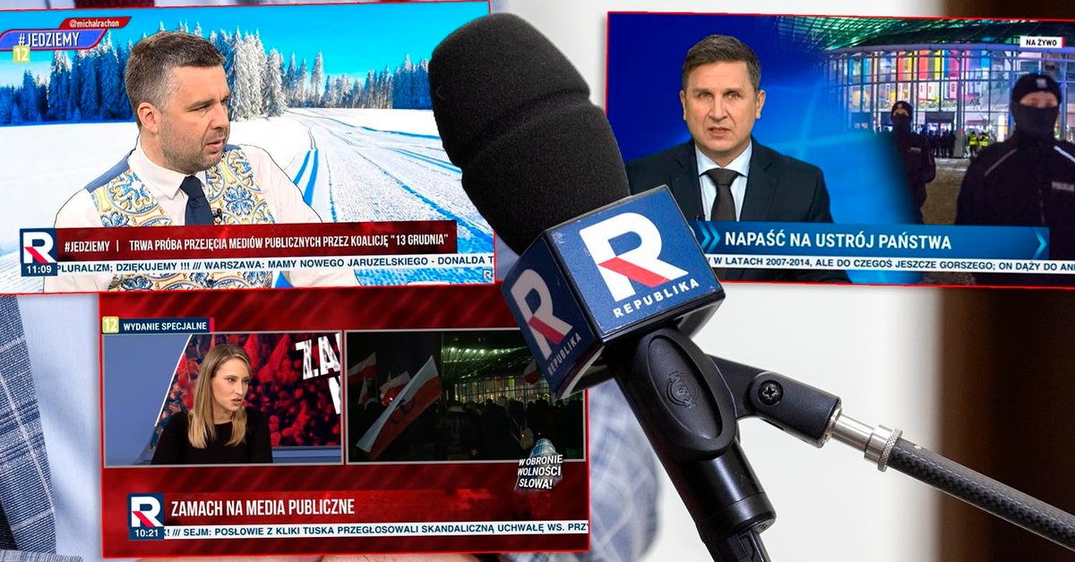 Cały dzień oglądałam Telewizję Republika. Przeraża mnie świat, w którym żyją prowadzący i goście ...