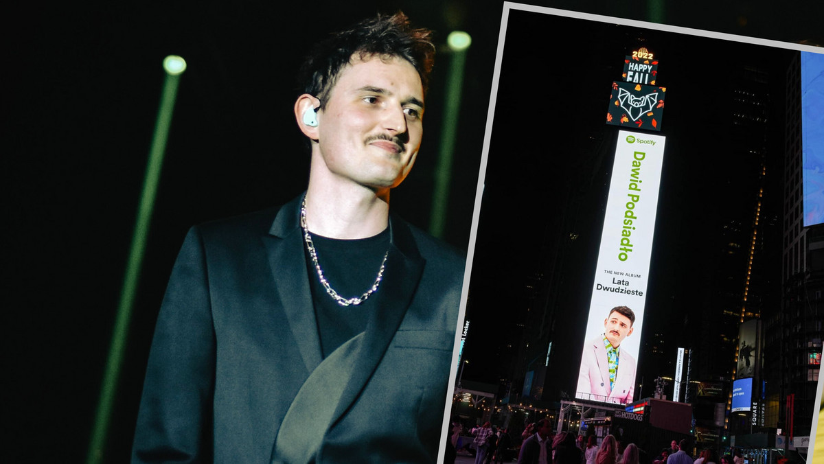 Dawid Podsiadło na Times Square. Dzięki temu może przejść do historii ...