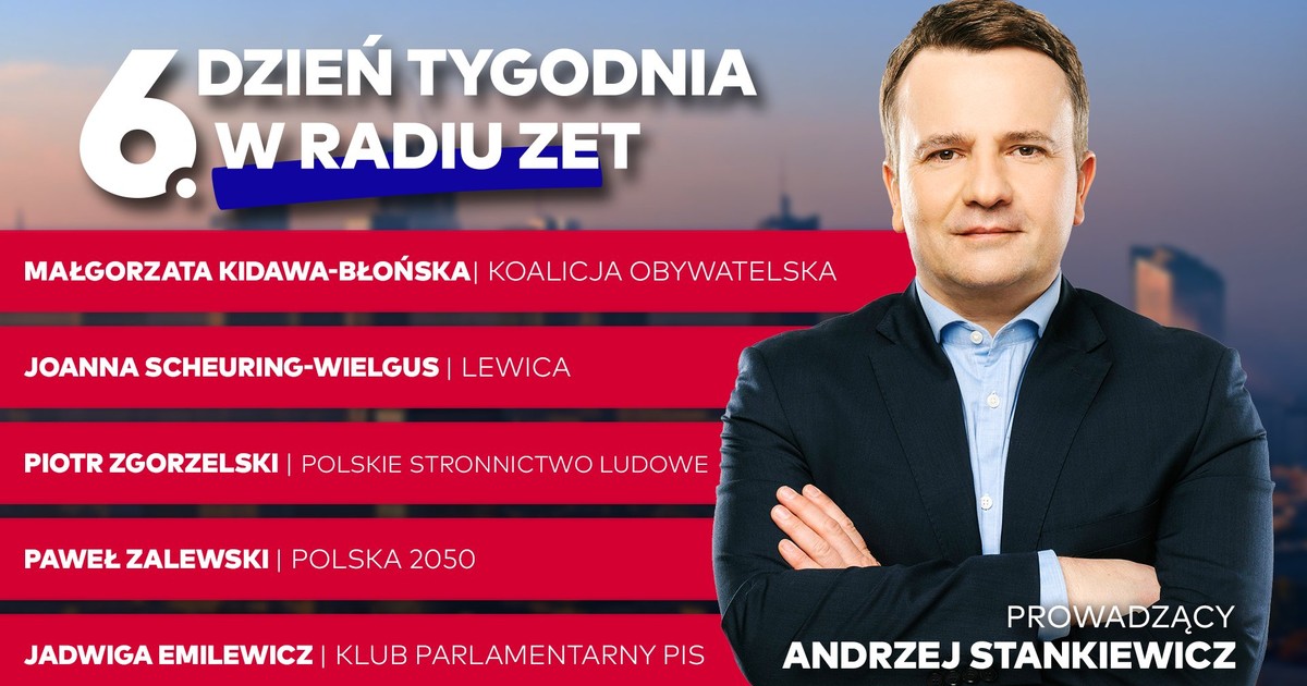 "6. Dzień Tygodnia w Radiu ZET". Zaprasza Andrzej Stankiewicz [NA ŻYWO ...
