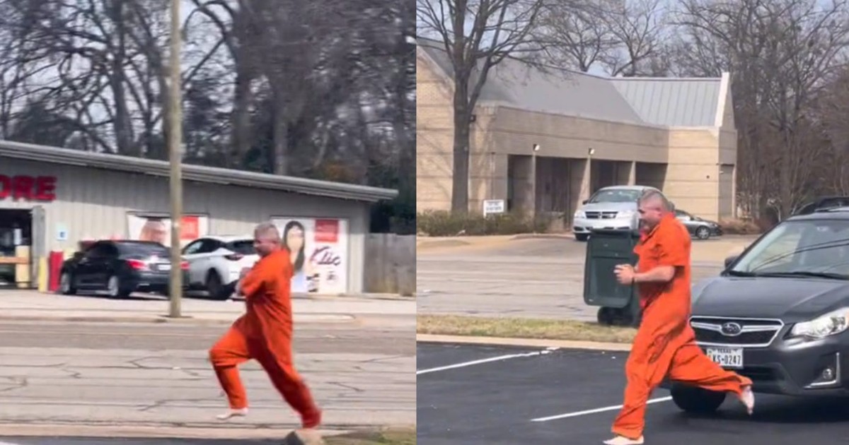 A TikTok video captured an inmate fleeing from police after allegedly ...
